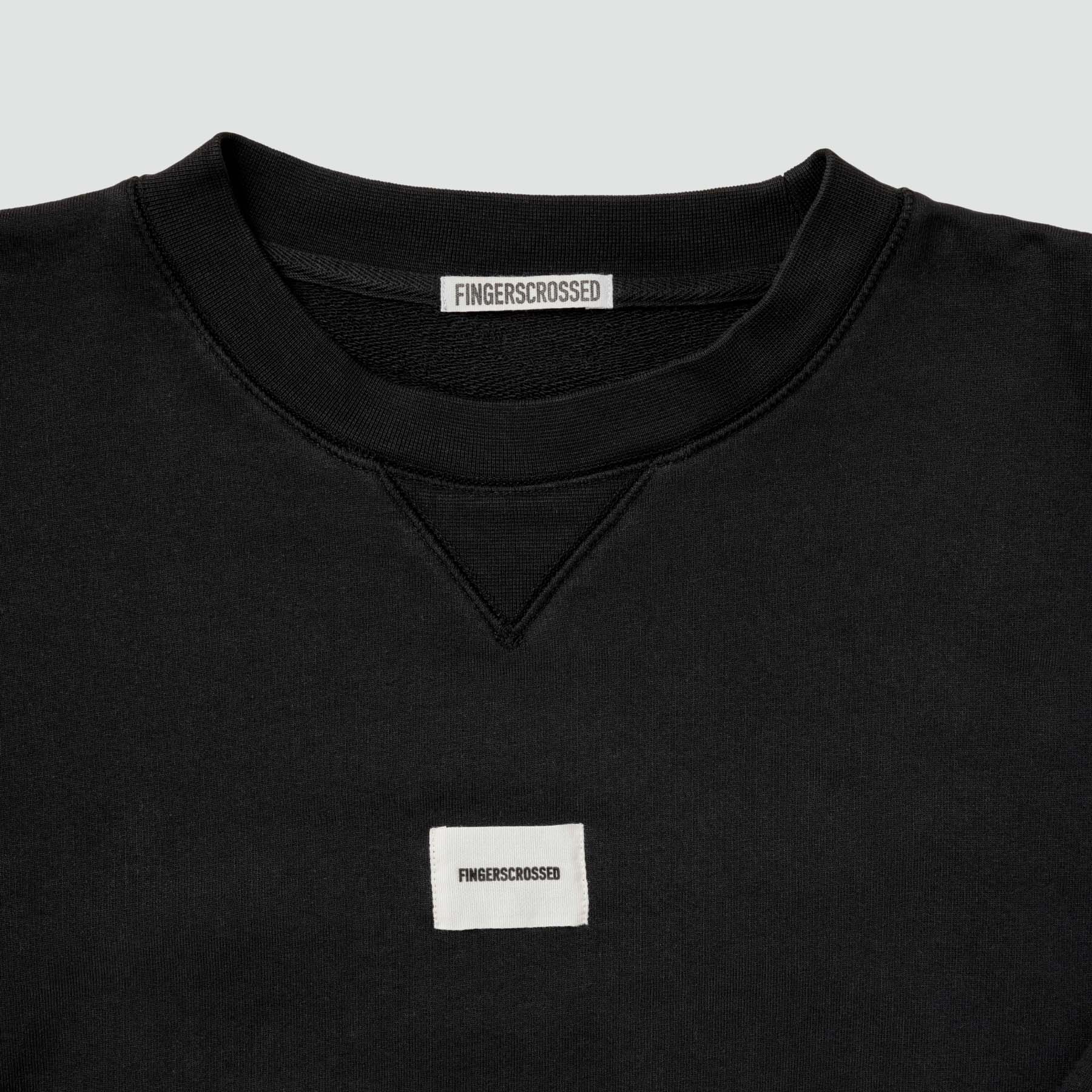 FINGERSCROSSED Crew Neck Classic Logo - Black – Le Club