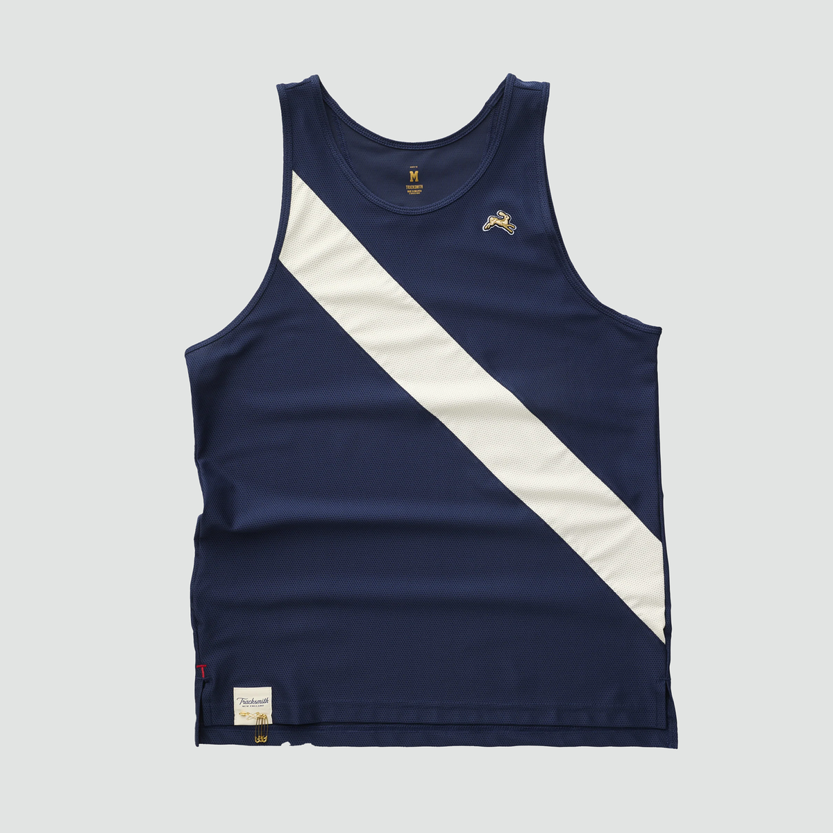 Tracksmith Men's Van Cortlandt Singlet - Navy/Ivory – Le Club